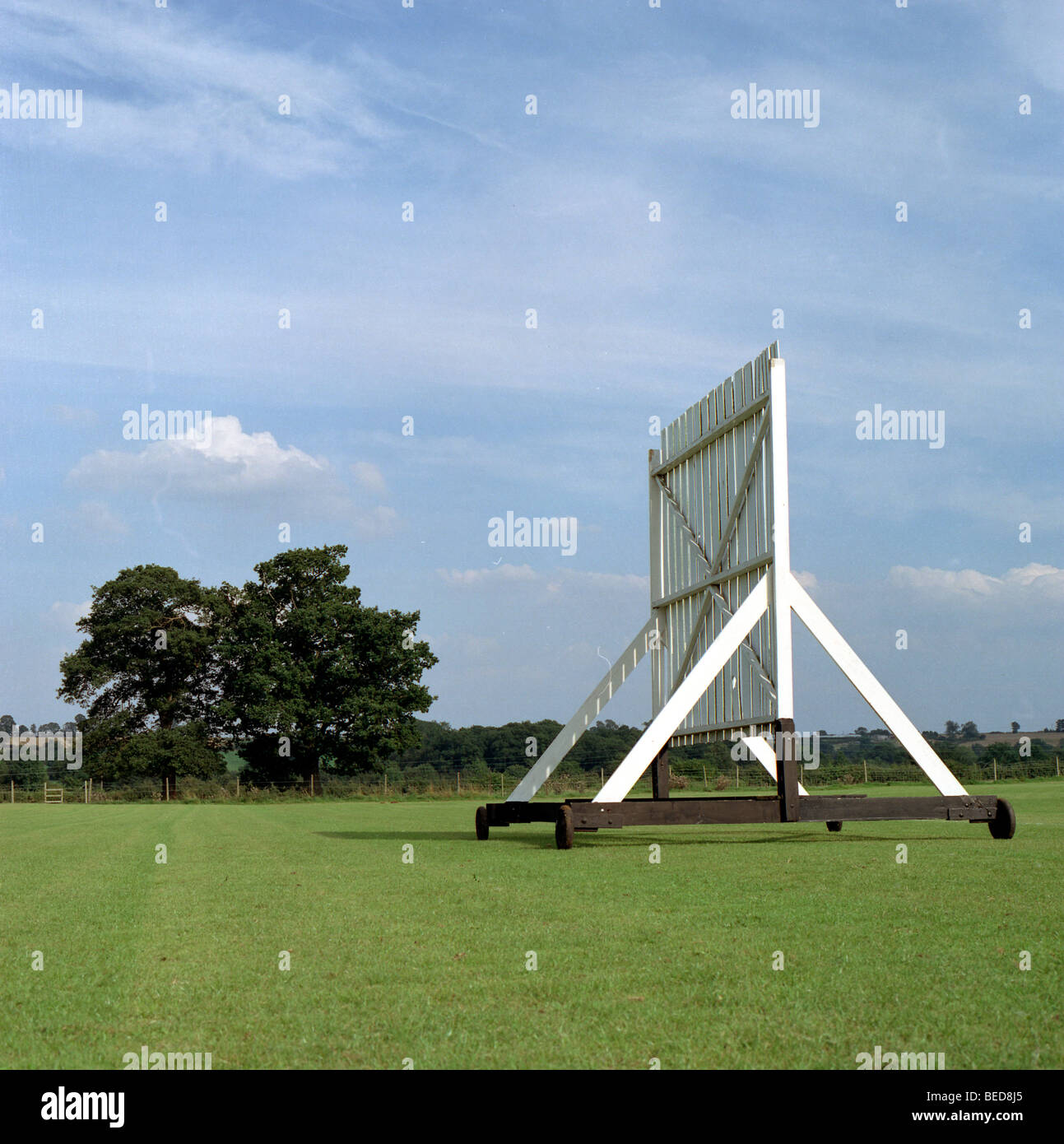 Cricket sight screen hi-res stock photography and images - Alamy