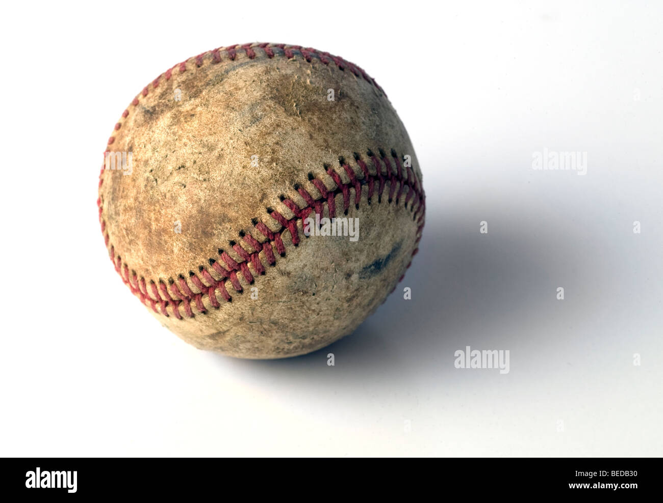 still life of a very worn baseball Stock Photo - Alamy