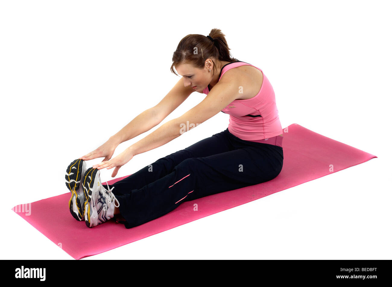 Teen stretches mat hi-res stock photography and images - Alamy