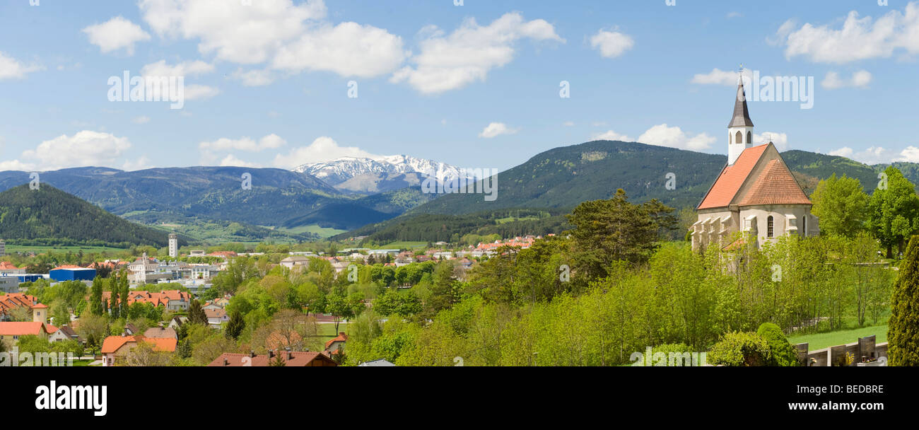 St. Peter's Church in front of Schneeberg mountain, Ternitz, Lower ...
