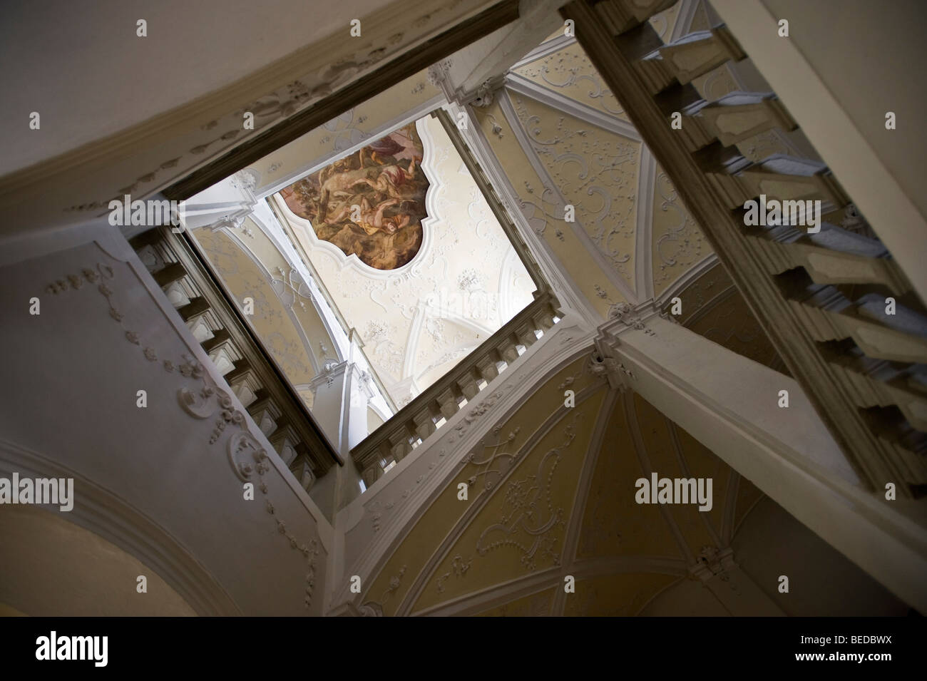 Staircase inside german castle hi-res stock photography and images - Alamy