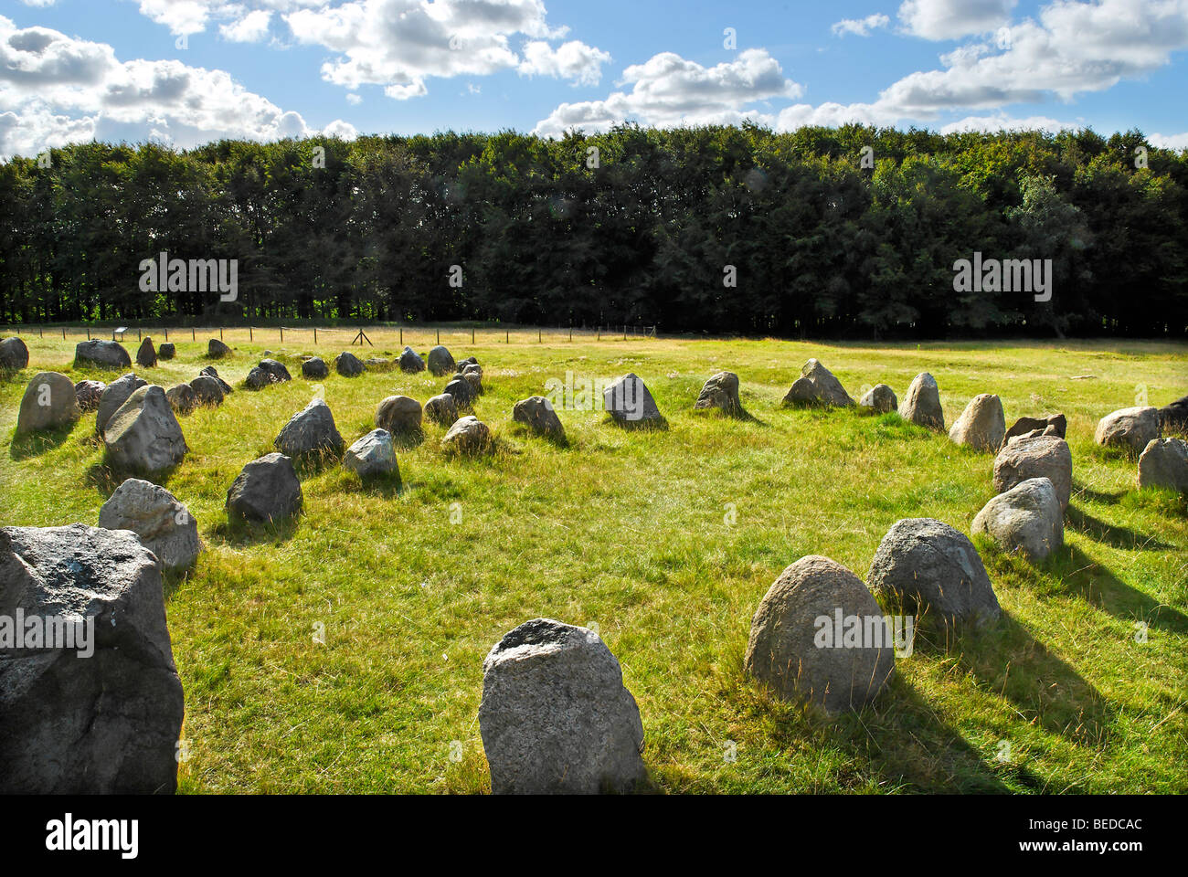 Cemetery from the Iron Age and Viking age Lindholm Hoje near Aalborg ...