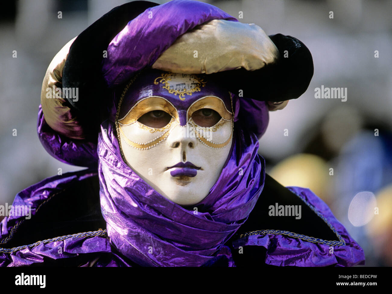 Famous venetian masks carnival in venice mardi gras hi-res stock ...