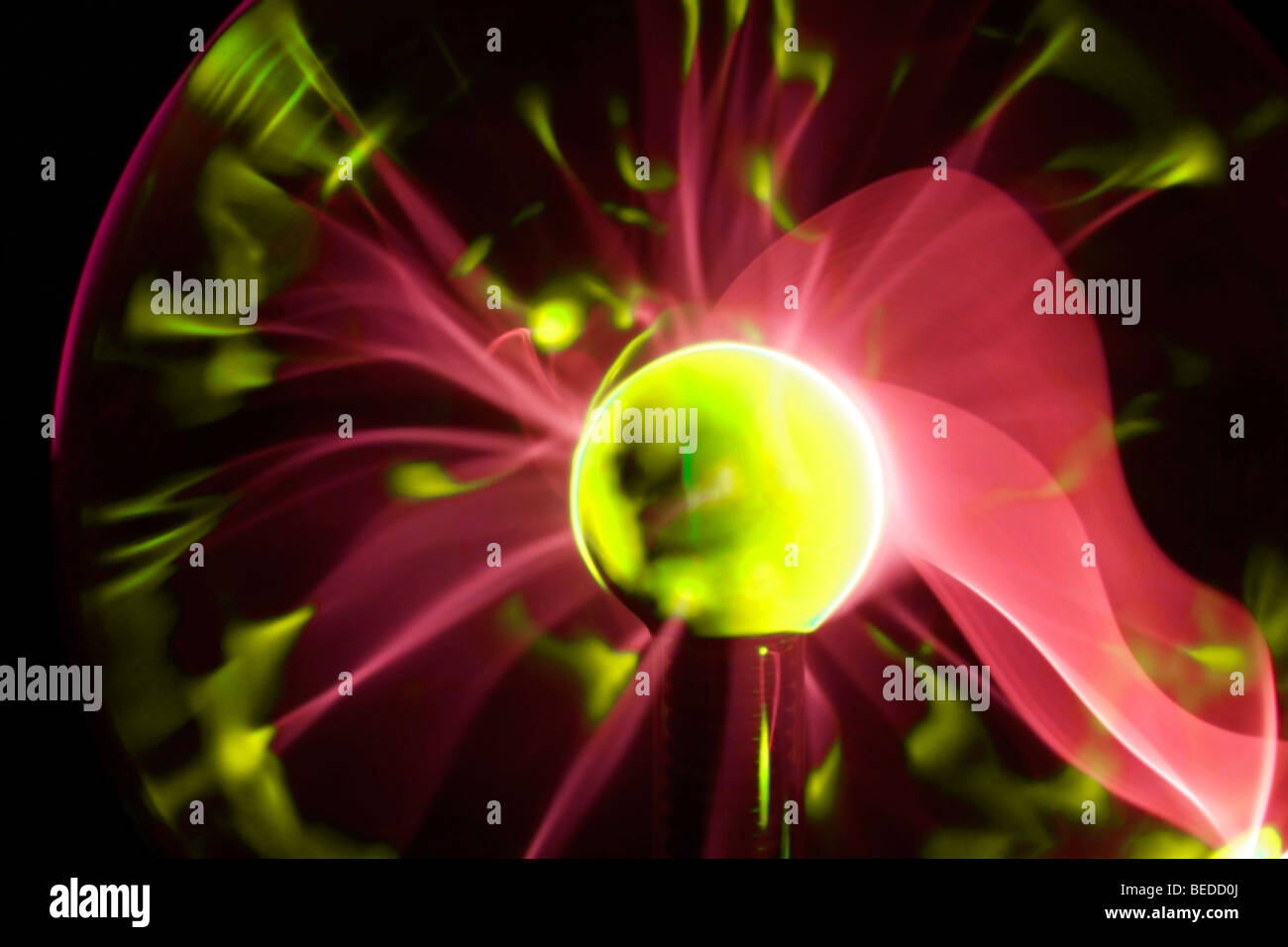 Electric plasma sphere showing flares of plasma Stock Photo - Alamy
