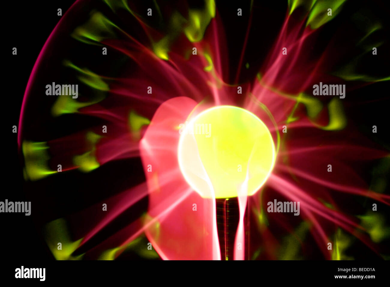 Electric plasma sphere showing flares of plasma Stock Photo - Alamy