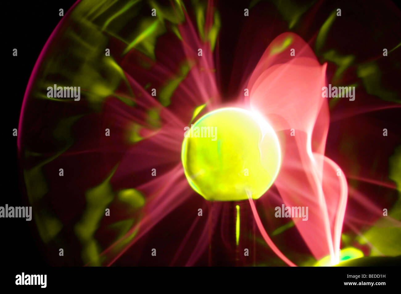 Electric plasma sphere showing flares of plasma Stock Photo - Alamy