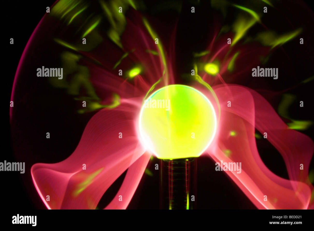 Electric plasma sphere showing flares of plasma Stock Photo - Alamy