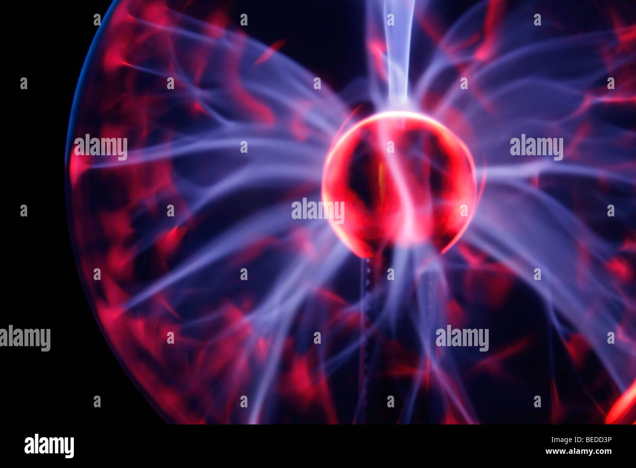 Electric plasma sphere showing flares of plasma Stock Photo - Alamy