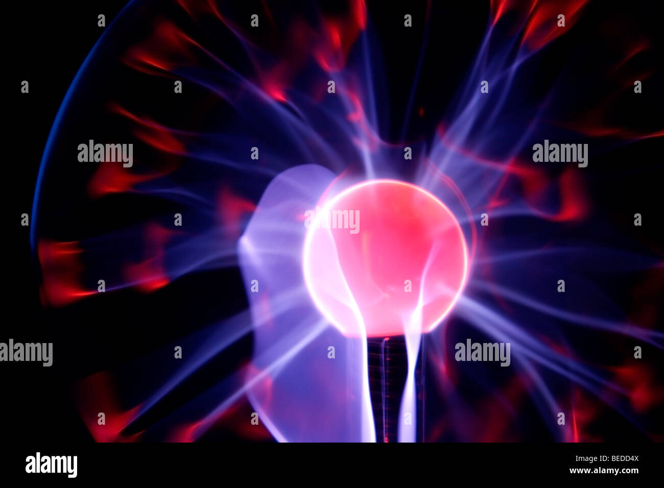 Electric plasma sphere showing flares of plasma Stock Photo - Alamy