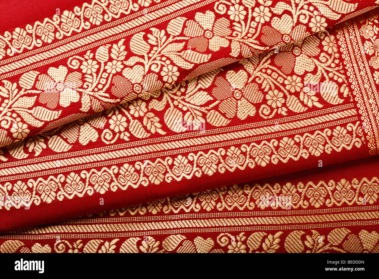 Indian sari close up texture Stock Photo - Alamy