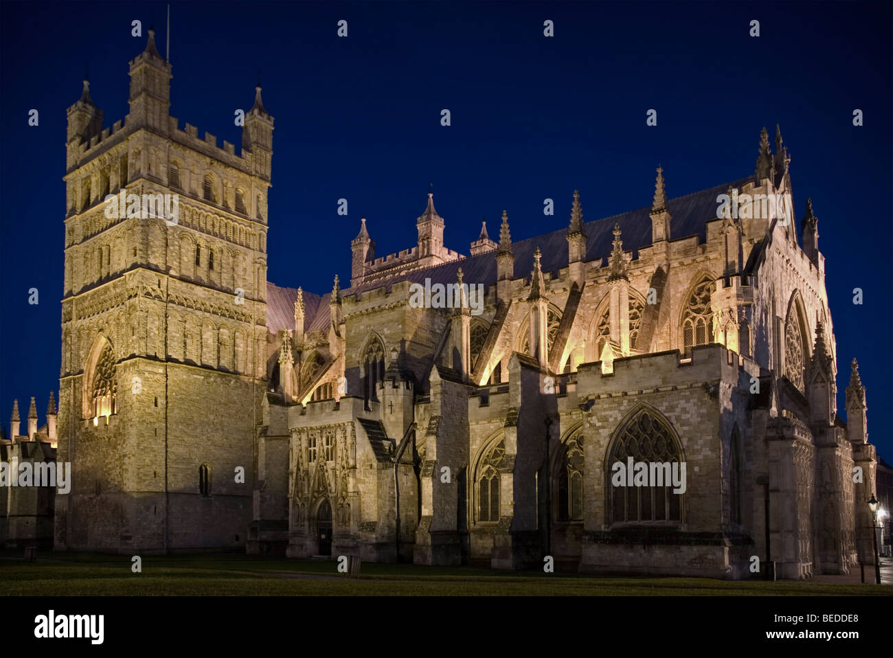 Exeter Cathedral Night High Resolution Stock Photography and Images - Alamy