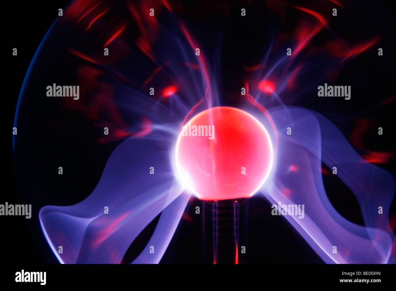Electric plasma sphere showing flares of plasma Stock Photo - Alamy
