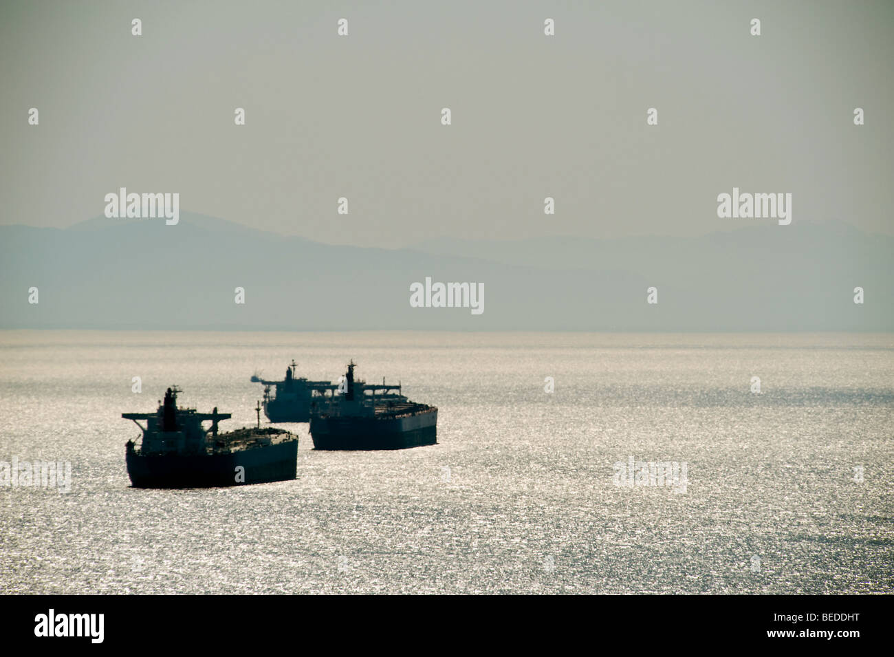 Aerial view cargo ships loading hi-res stock photography and images - Alamy