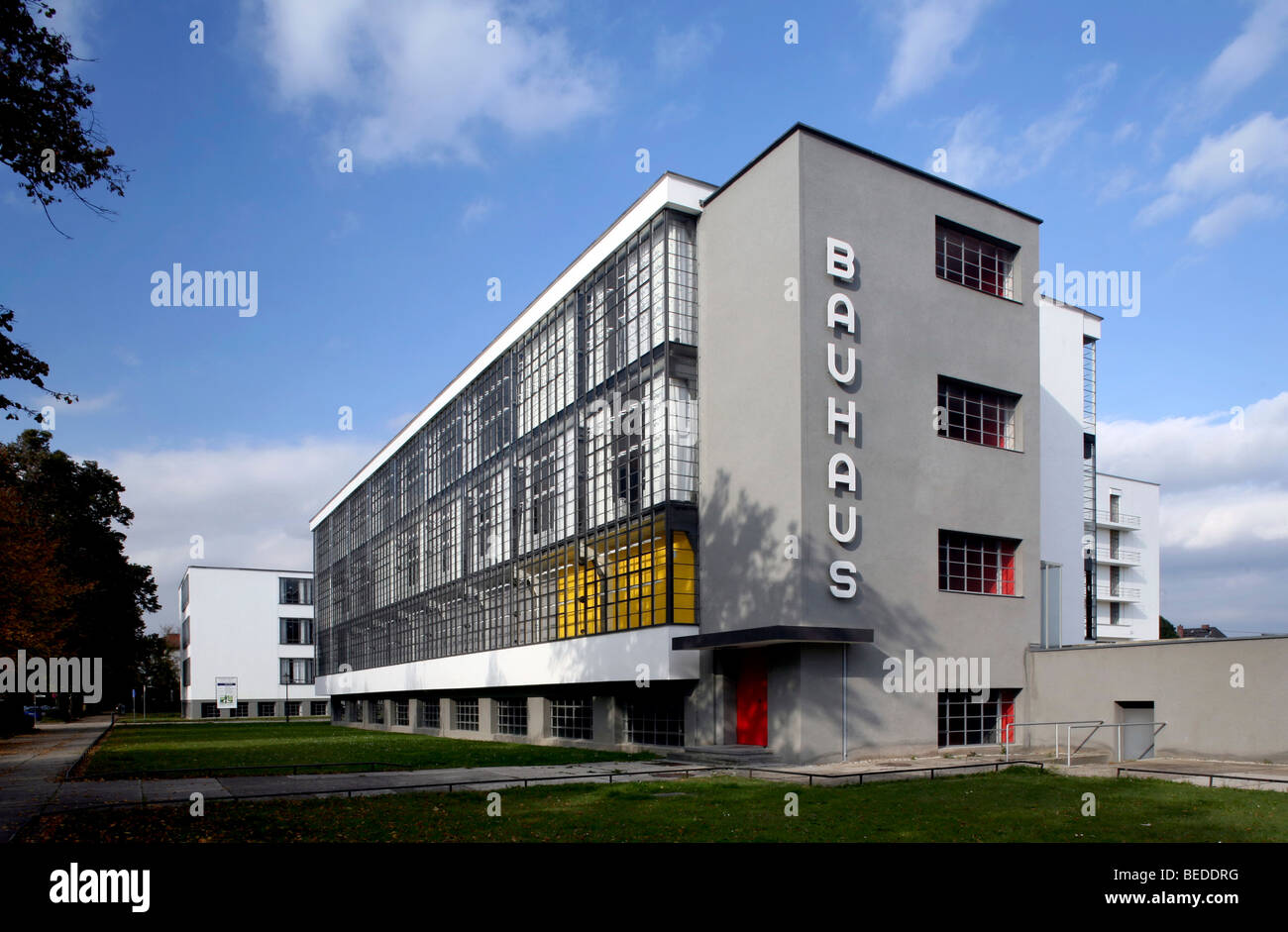Bauhaus Dessau building complex, Dessau-Rosslau, Saxony-Anhalt Stock ...