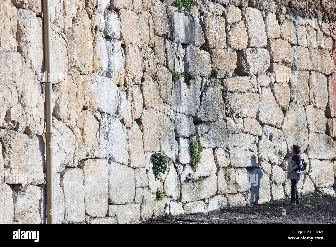 Cyclopean pre-roman fortification wall at Ferentino, Latium, Italy ...