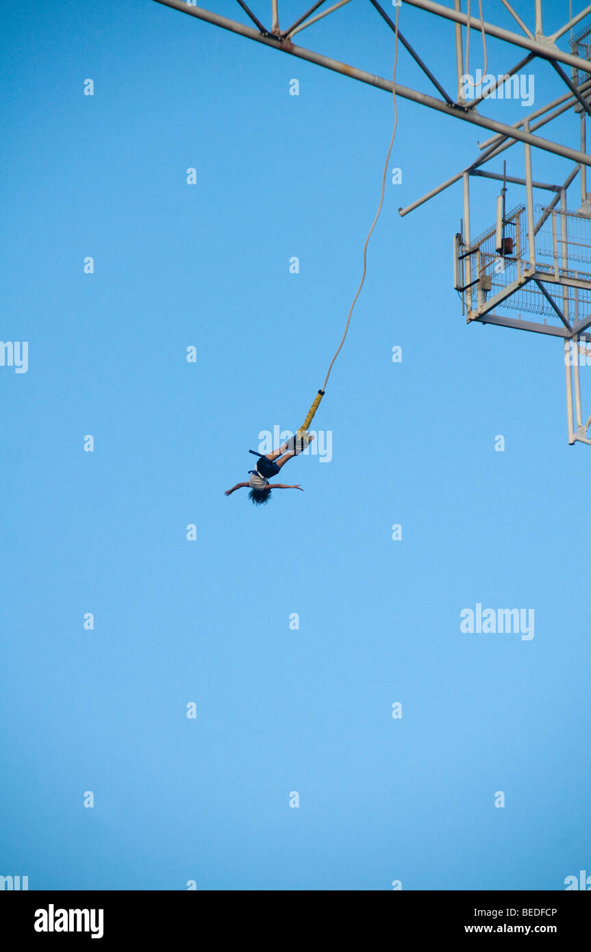 bungee jumping in Bali Indonesia Stock Photo - Alamy