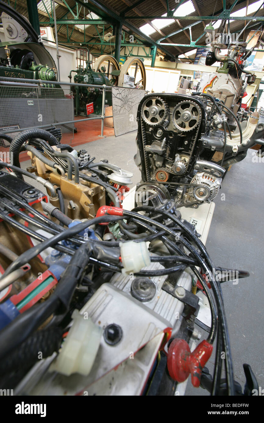 Village of Higher Poynton, England. Internal view of the engine ...