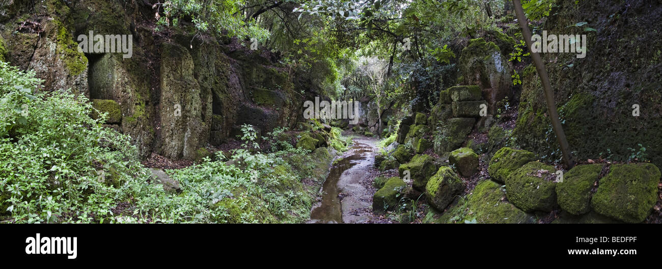 Way of the Underworld (Via degli Inferi) in the Etruscan necropolis of ...