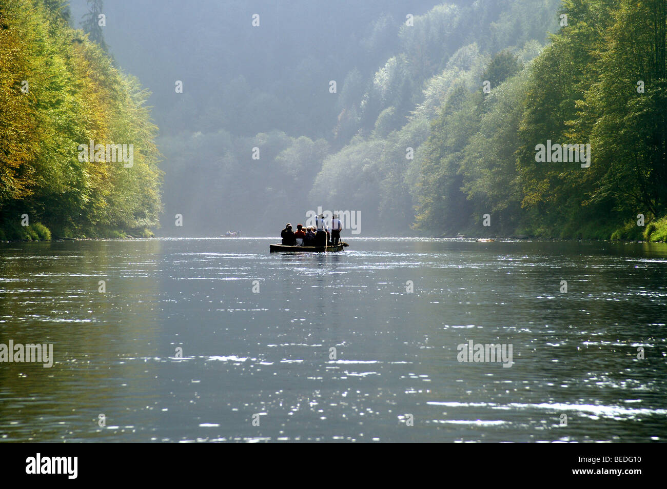The Dunajec River Gorge. Best-known tourist attractions in the Pieniny ...