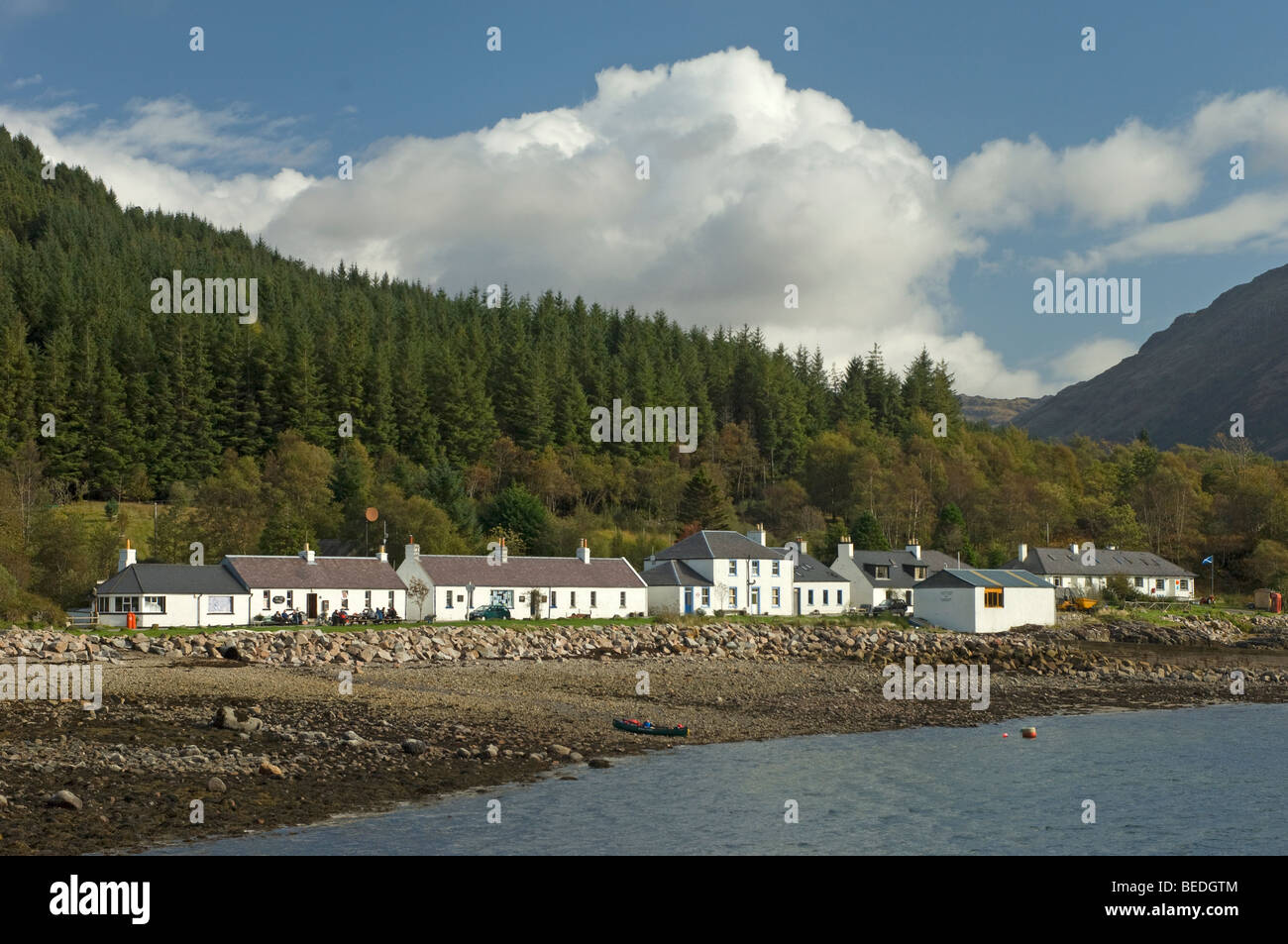 Inverie on Loch Nevis at Knoydart on the Scottish West Coast, Inverness ...