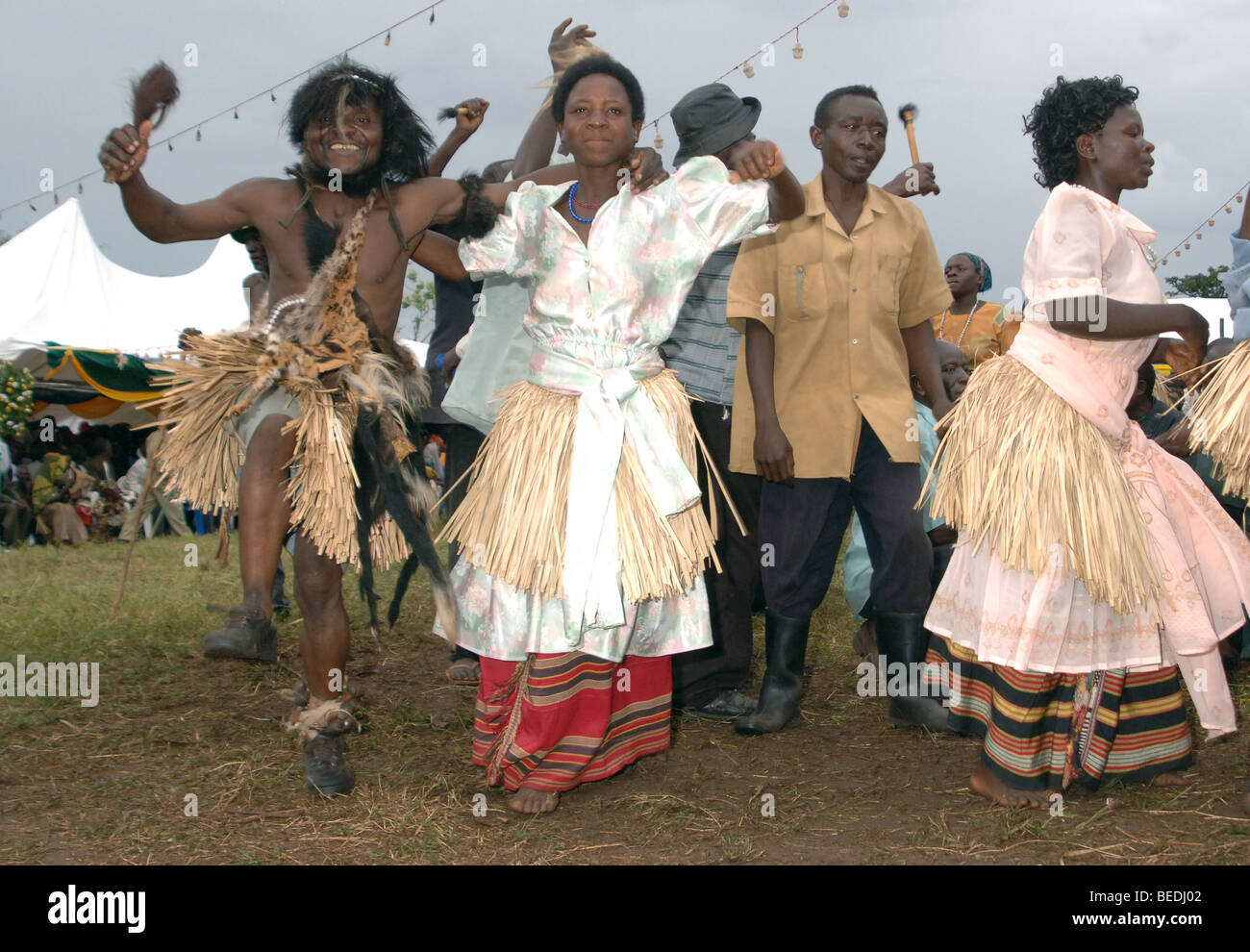 Bakonzo dance celebration for the king Wesley's 40th anniversary of his ...