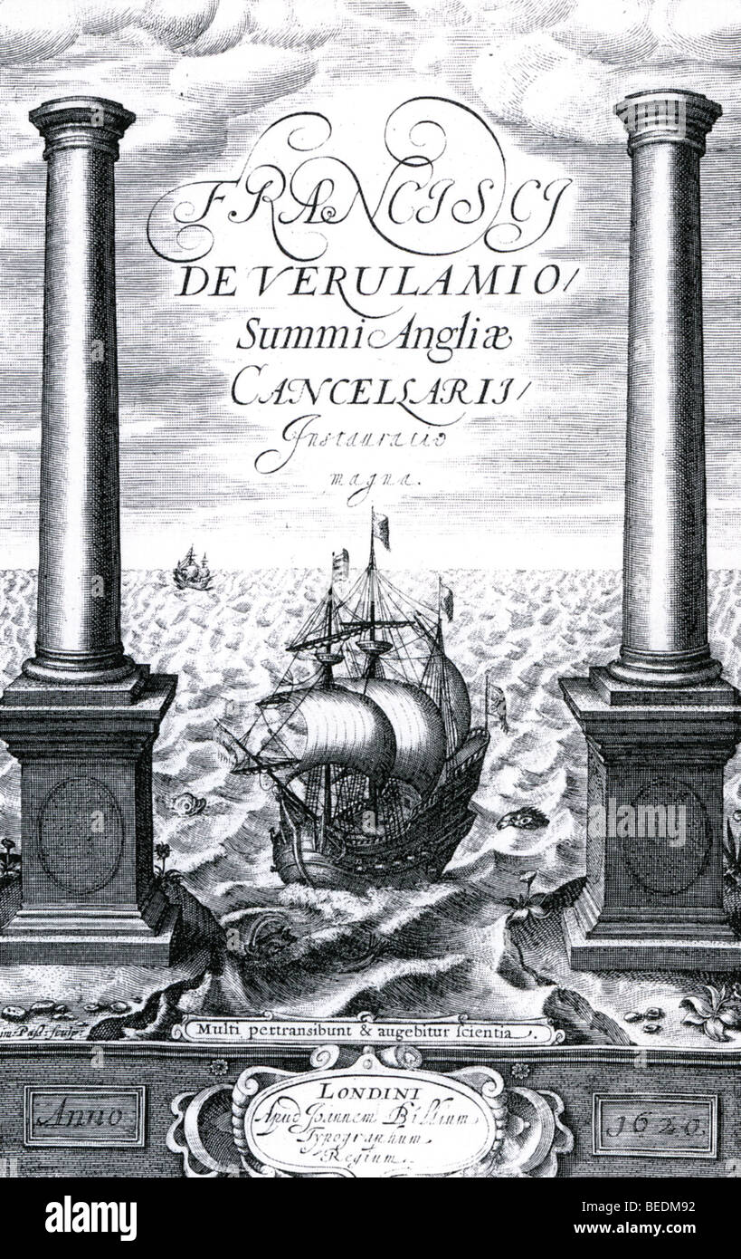 FRANCIS BACON - title page of his 1620 book Instauratio Magna - see ...
