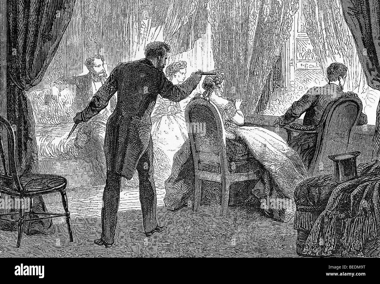 Lincoln assassination hi-res stock photography and images - Alamy