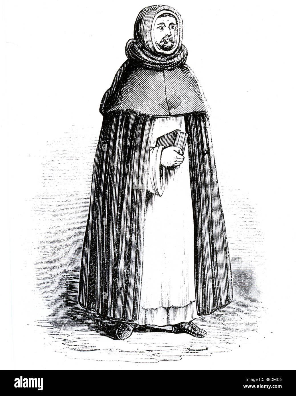 DOMINICAN FRIAR from an 18th century print Stock Photo - Alamy