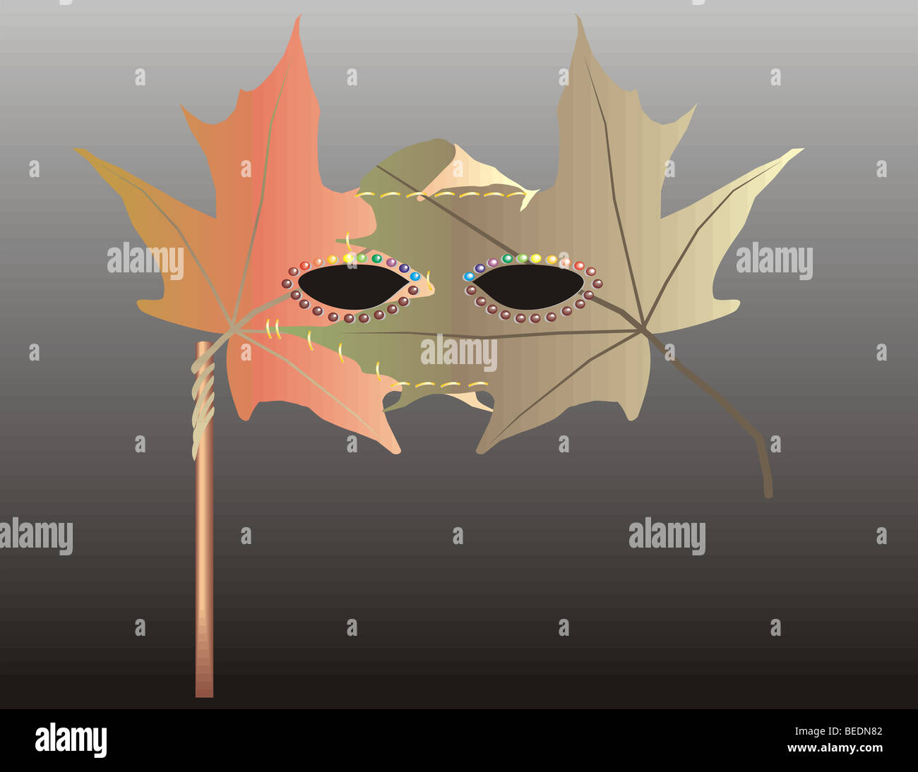 Leaf masks hi-res stock photography and images - Alamy