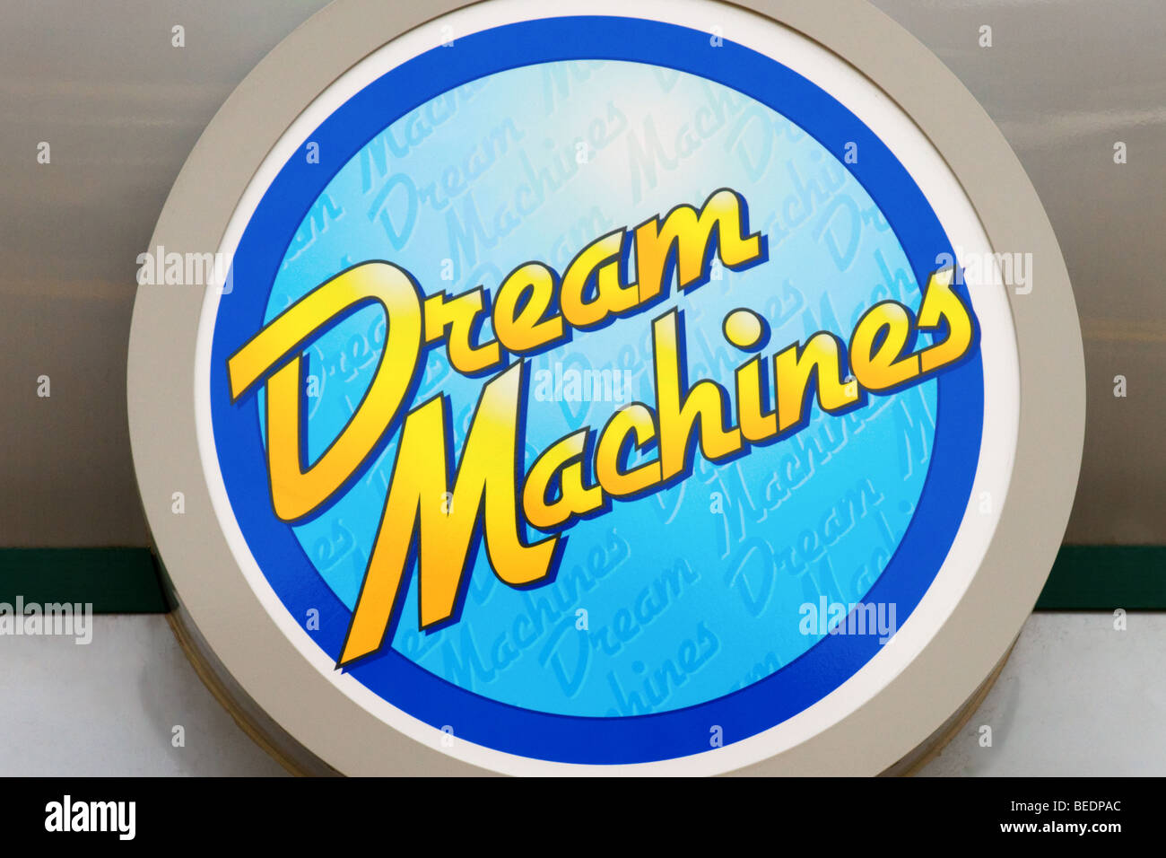 Dream Machines shop sign Stock Photo - Alamy
