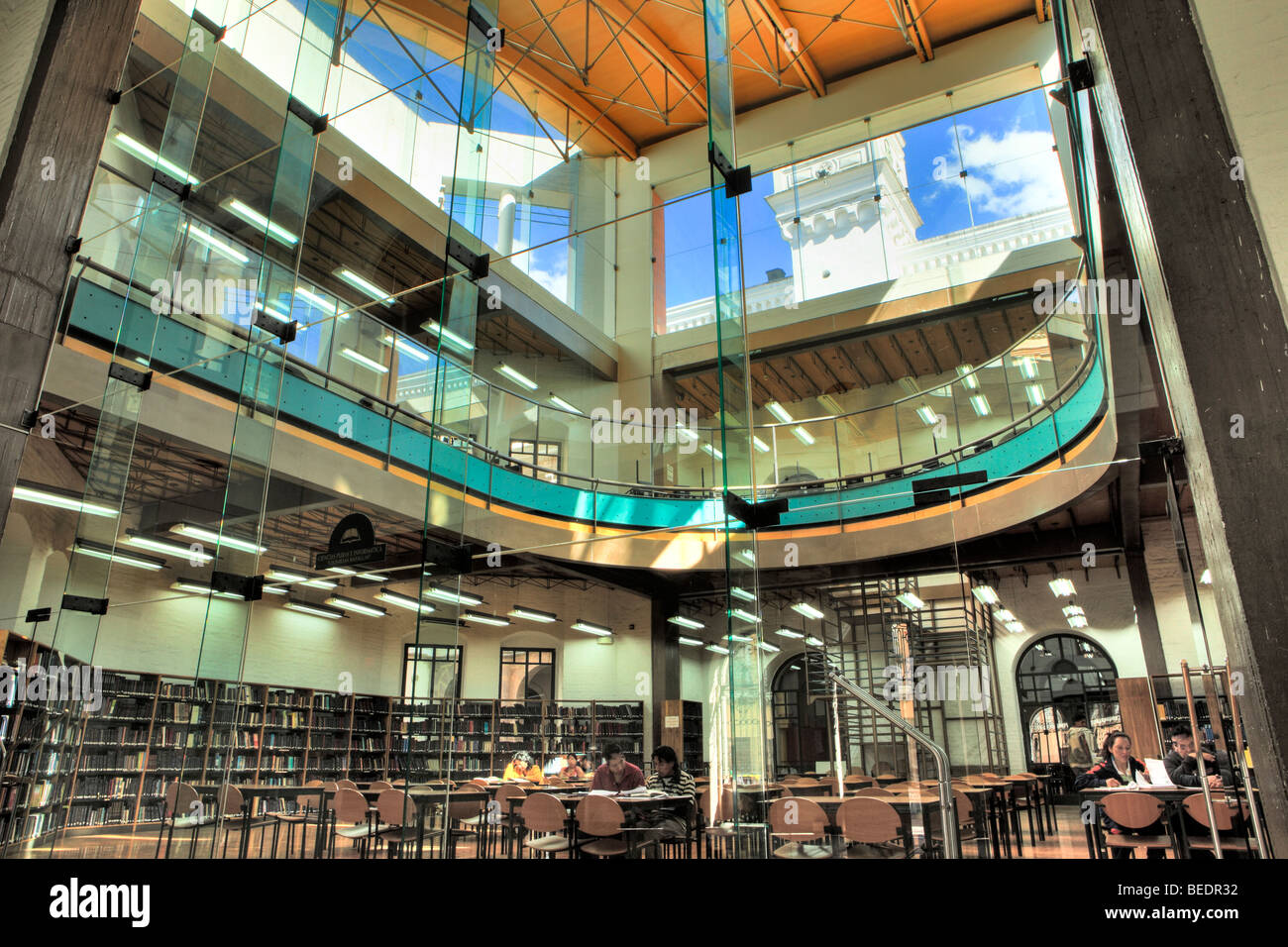 Library, El Centro Cultural Metropolitano, Quito, Ecuador Stock Photo ...