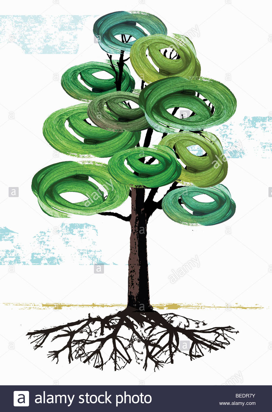 Tree Root Illustration Stock Photos & Tree Root Illustration Stock ...