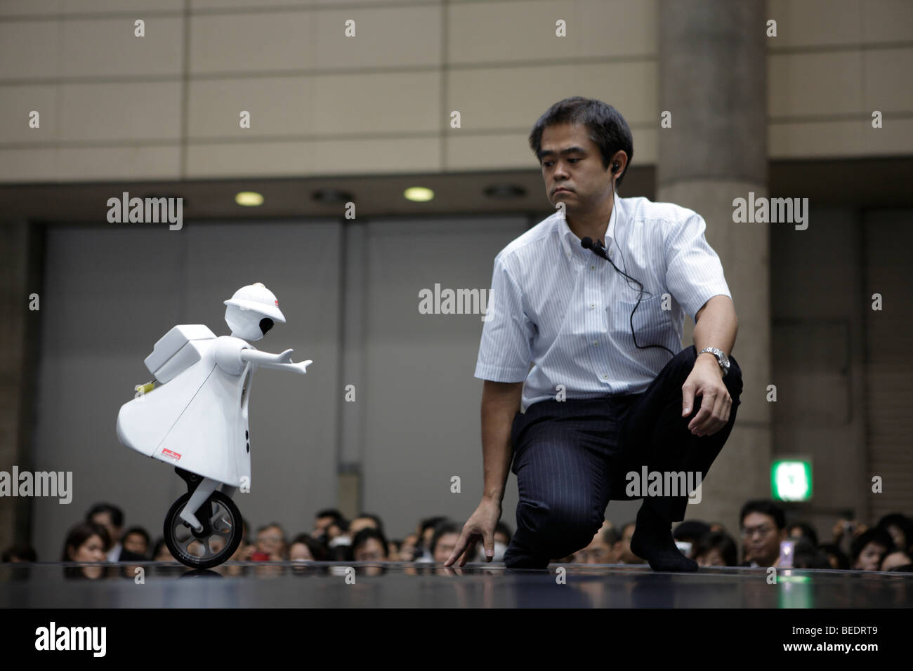 Murata Girl is equipped with a gyroscope underneath the bicycle s seat ...