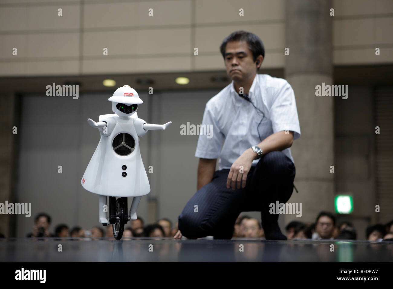 Murata Girl is equipped with a gyroscope underneath the bicycle s seat ...