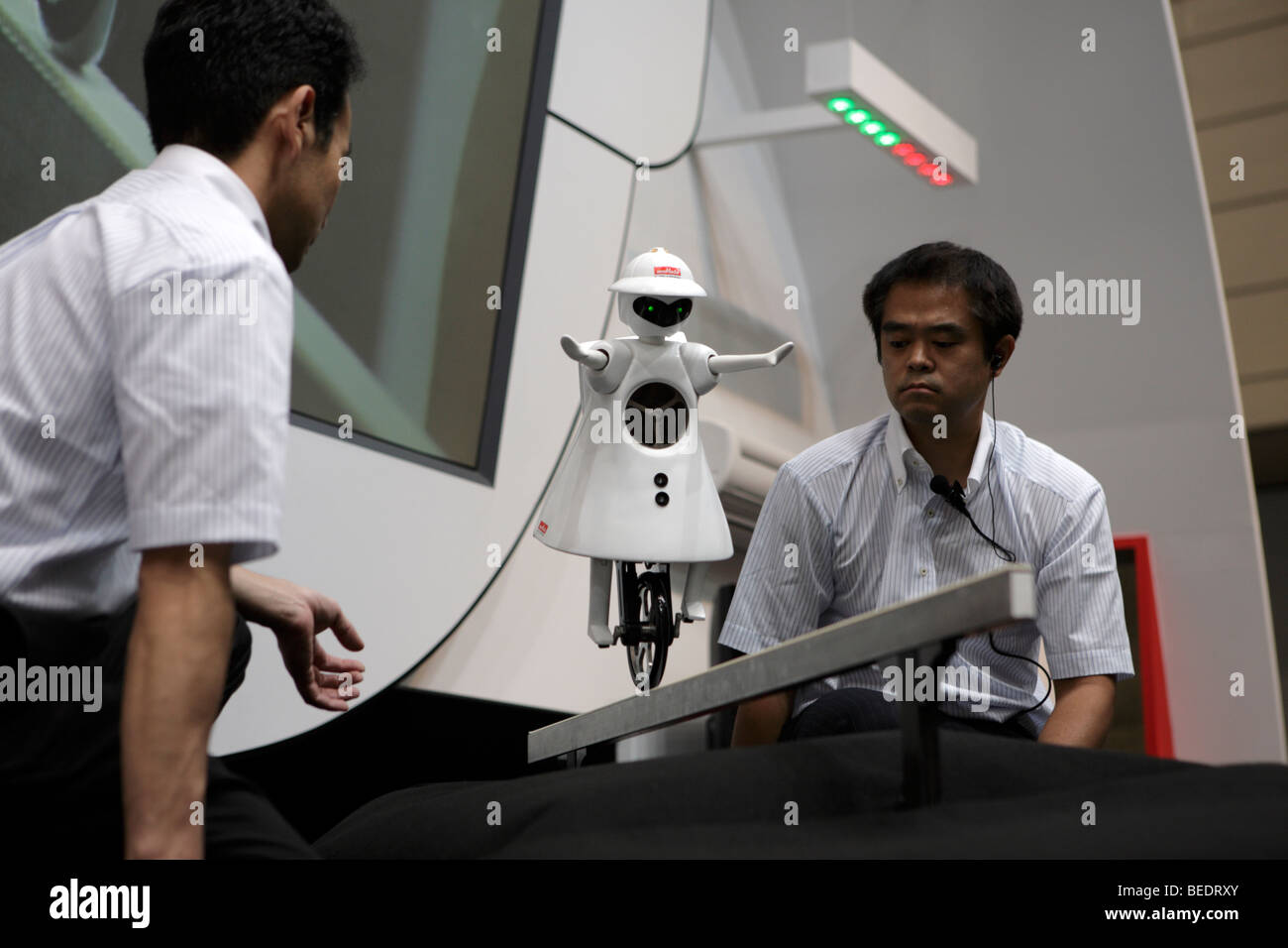 Murata Girl is equipped with a gyroscope underneath the bicycle s seat ...