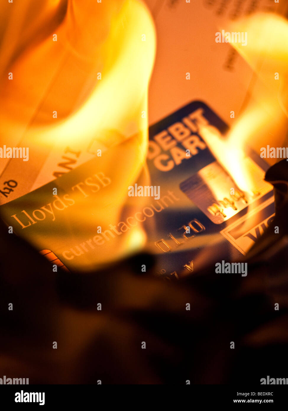 Fire credit card hi-res stock photography and images - Alamy