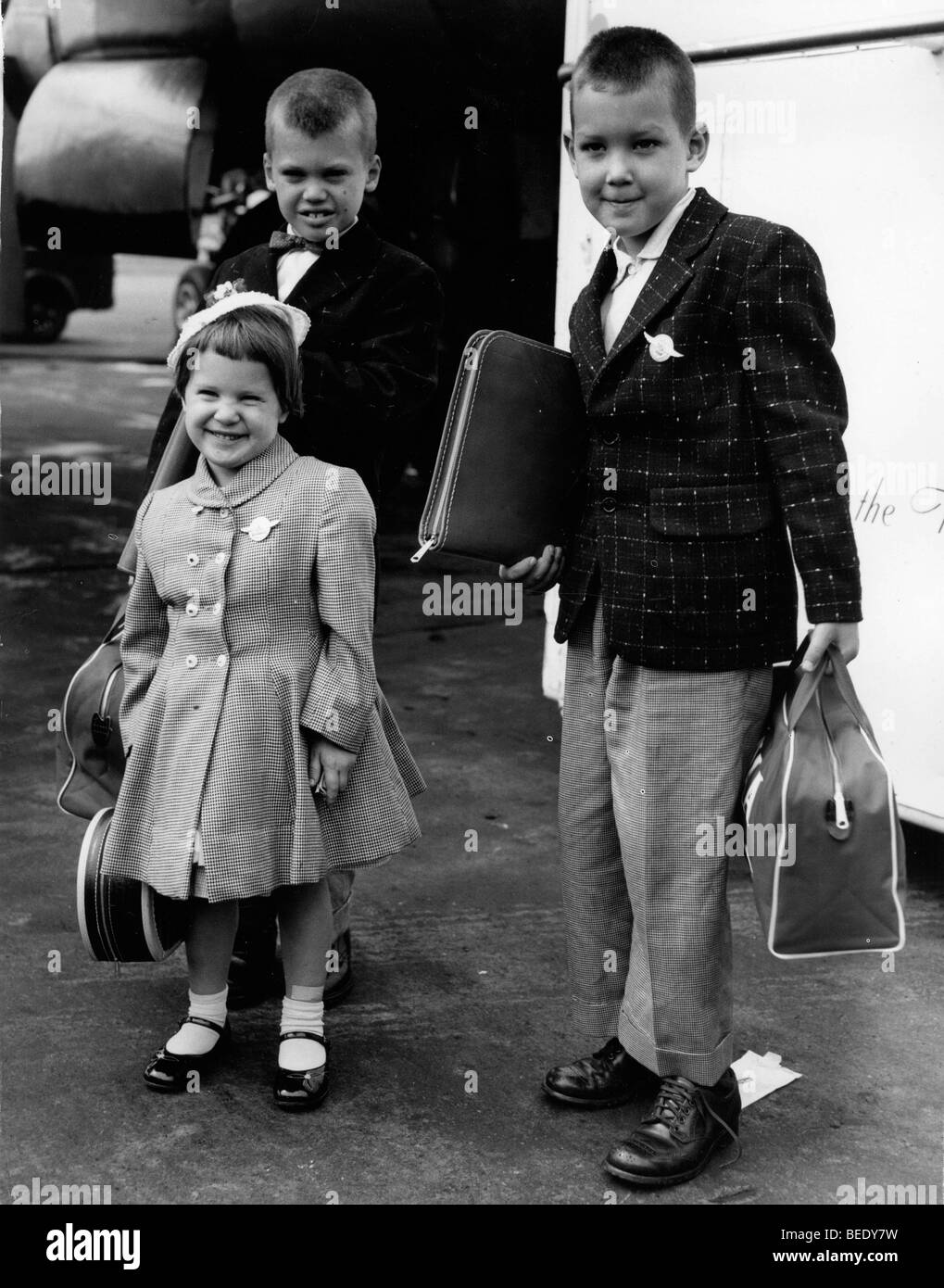 Actress Esther Williams' three children arriving in London Stock Photo ...