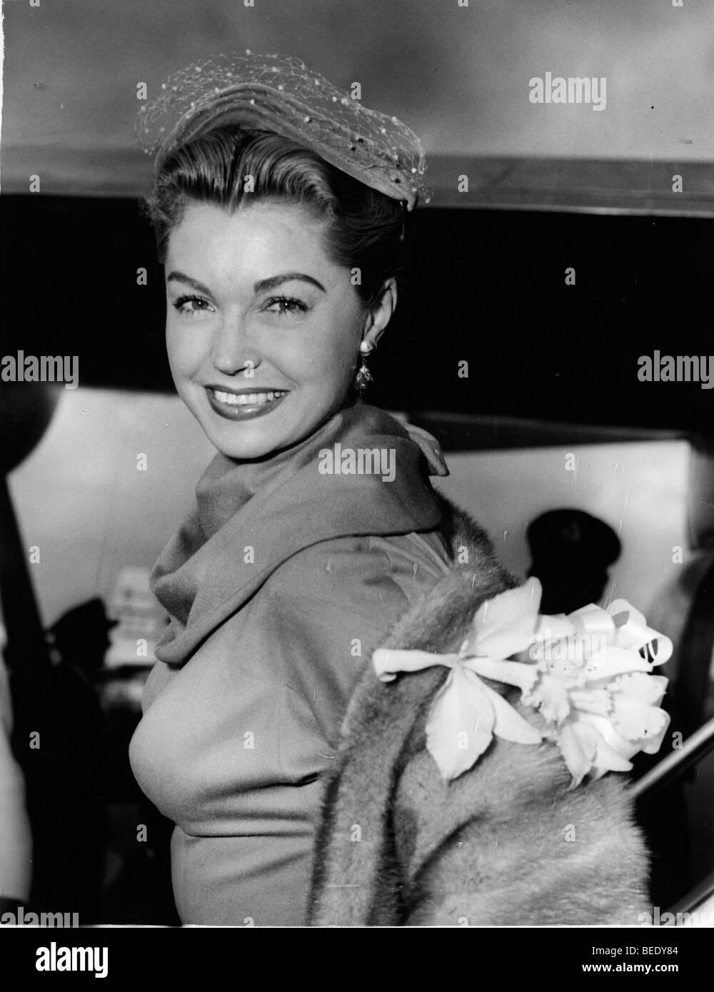Actress Esther Williams going out for the night Stock Photo - Alamy