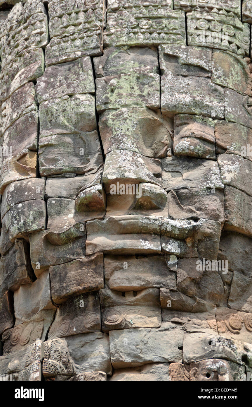 Carved stone face temple entrance hi-res stock photography and images ...