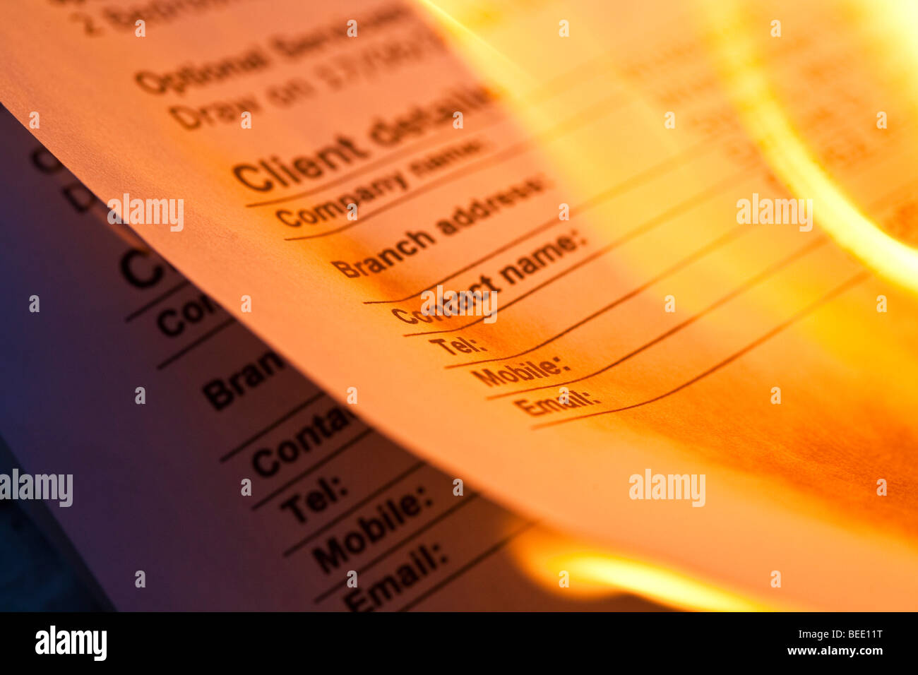 Burning bank statements hi-res stock photography and images - Alamy