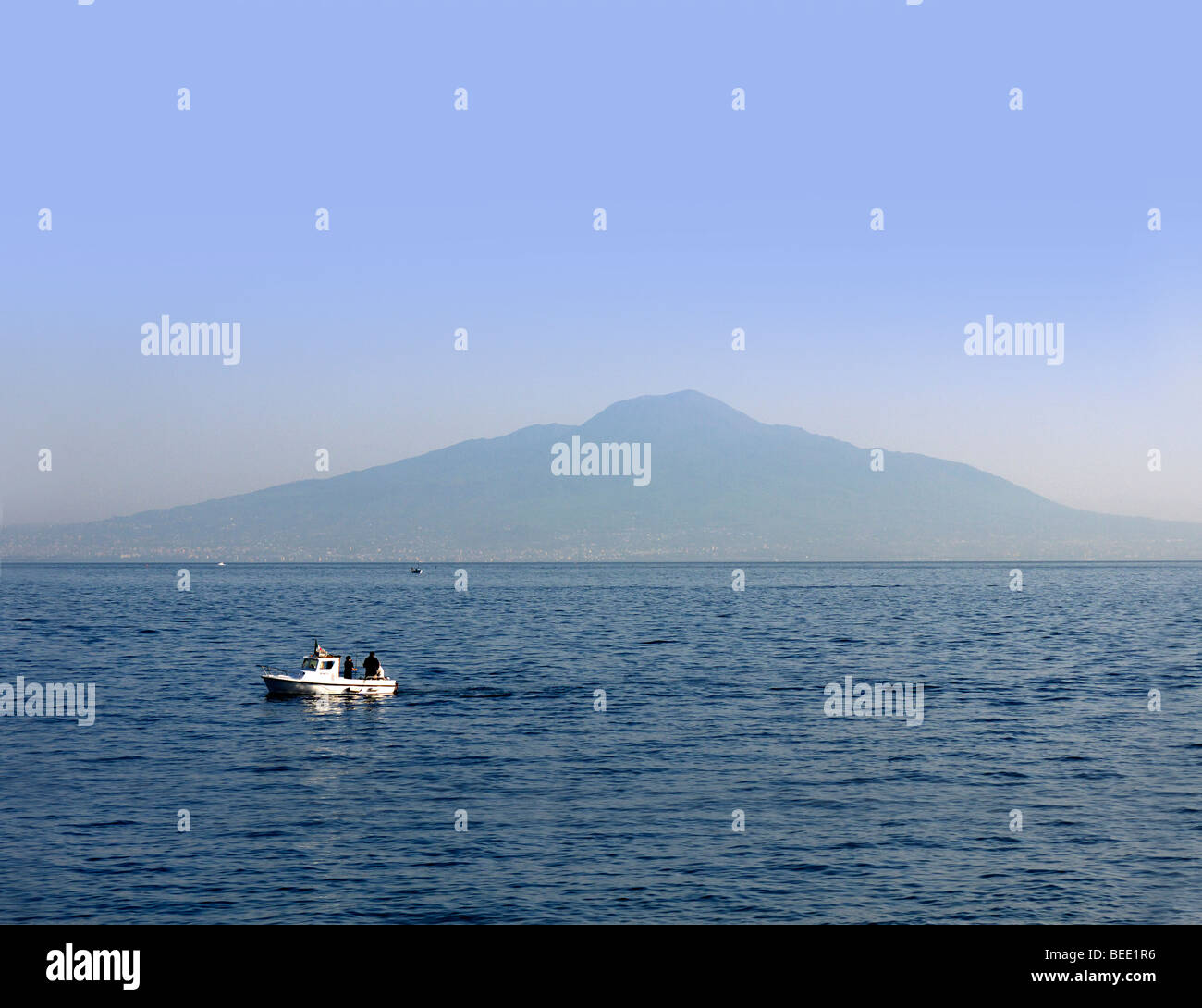Views of the Volcano Mount Vesuvius and the Bay of Naples in Southern ...