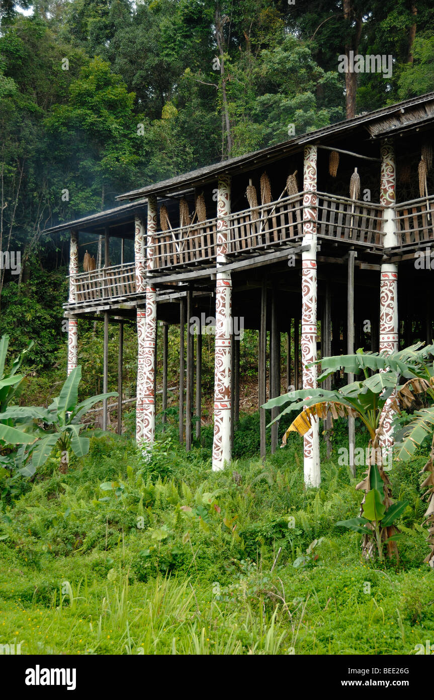 A Traditional Orang Ulu Tribe Communal Longhouse at the Sarawak ...