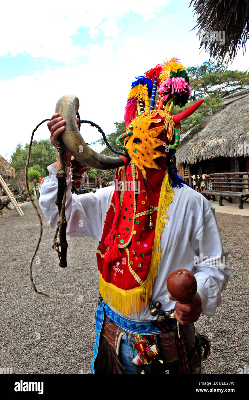 Human Devil Costume, Diablo Humano, La Mitad el Mundo, Ecuador Stock ...