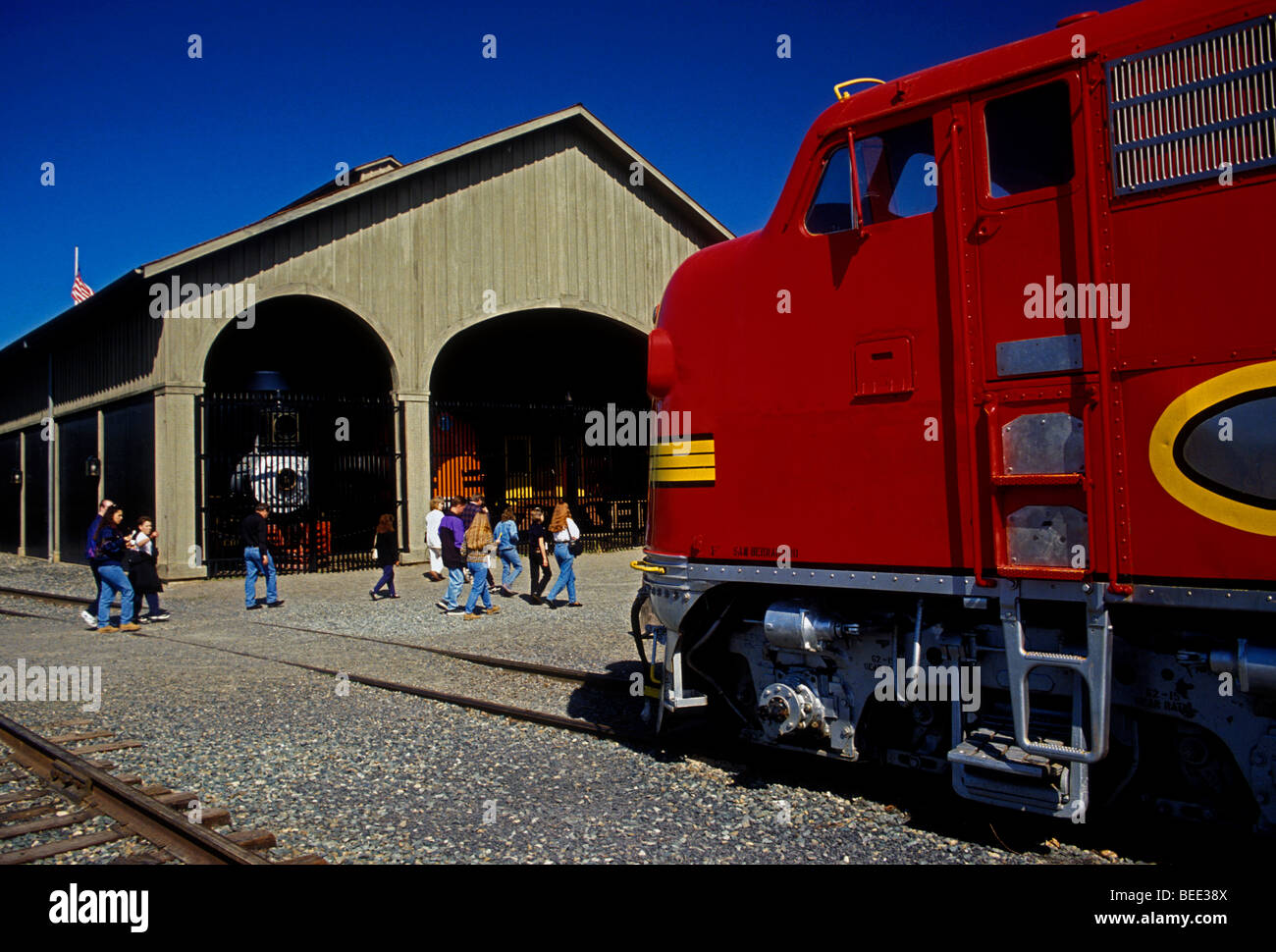 California railroad museum sacramento train hi-res stock photography ...