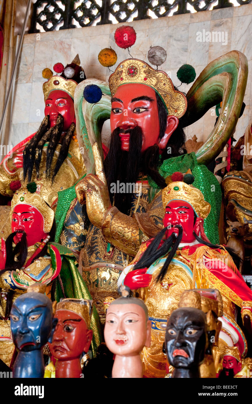 Numerous dolls in the Chinese Jui-Tui Temple in Phuket Town Phuket ...