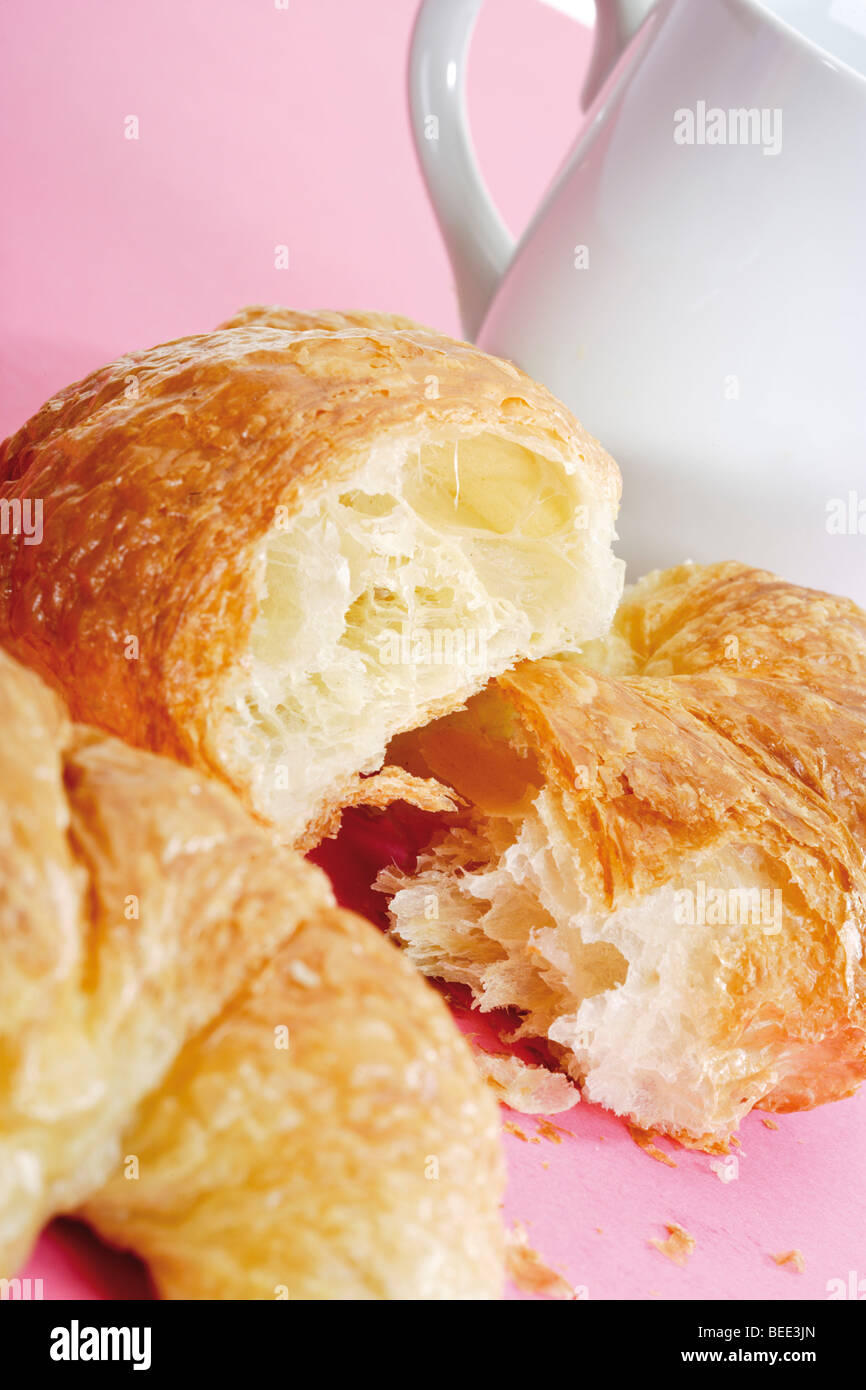 Puffed pastry croissants Stock Photo - Alamy