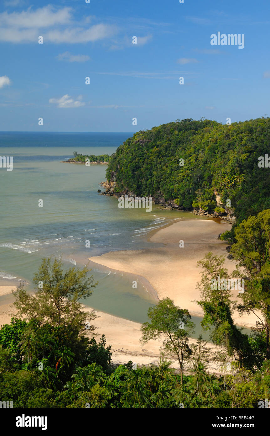 Telok Pandan Besar Beach Bay & Rainforest at Bako National Park on the ...