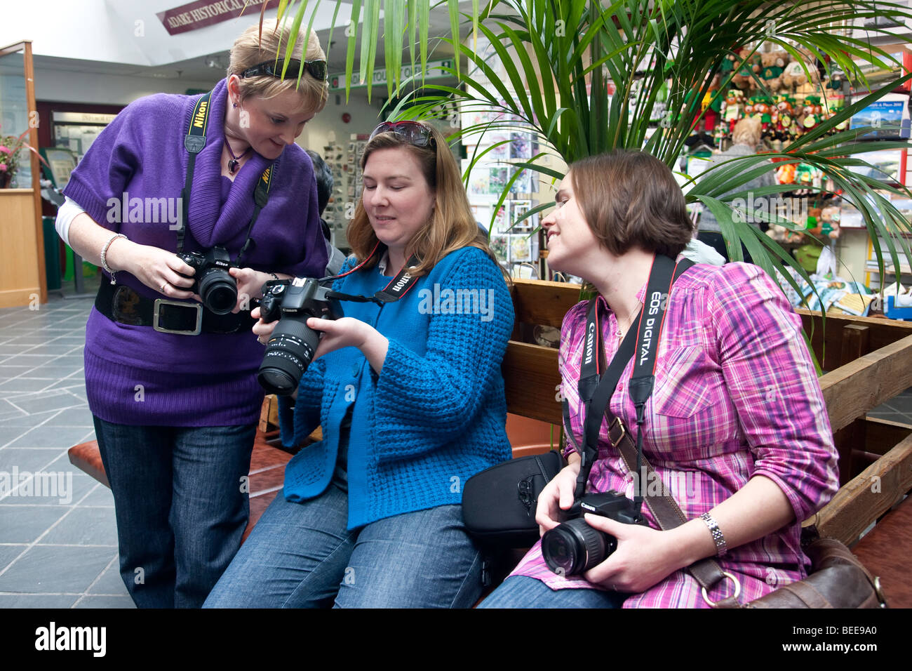 Female Photographers in a group Stock Photo - Alamy