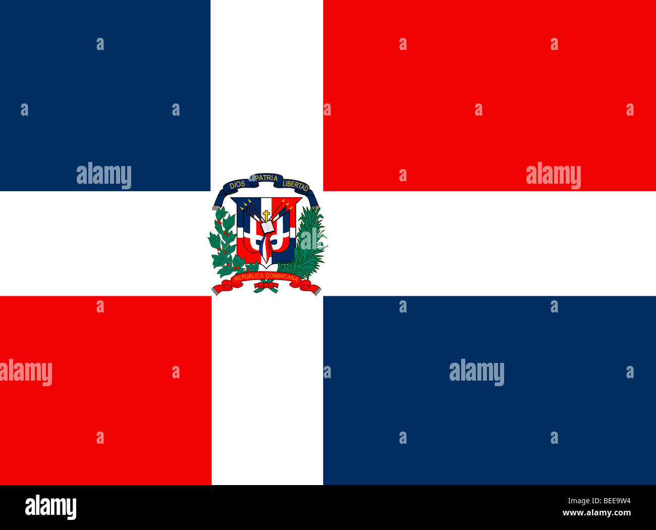 Dominican republic santo domingo flag Cut Out Stock Images & Pictures ...
