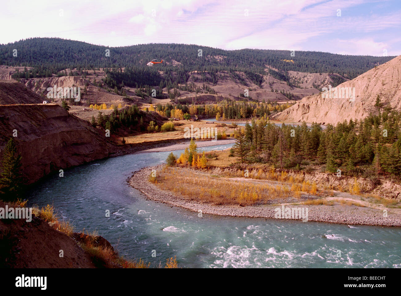 Chilcotin River flowing through Farwell Canyon, Cariboo Chilcotin ...